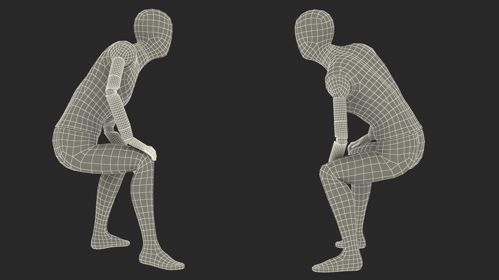 3D Flexible Manikin Sitting Pose - TurboSquid 1845141