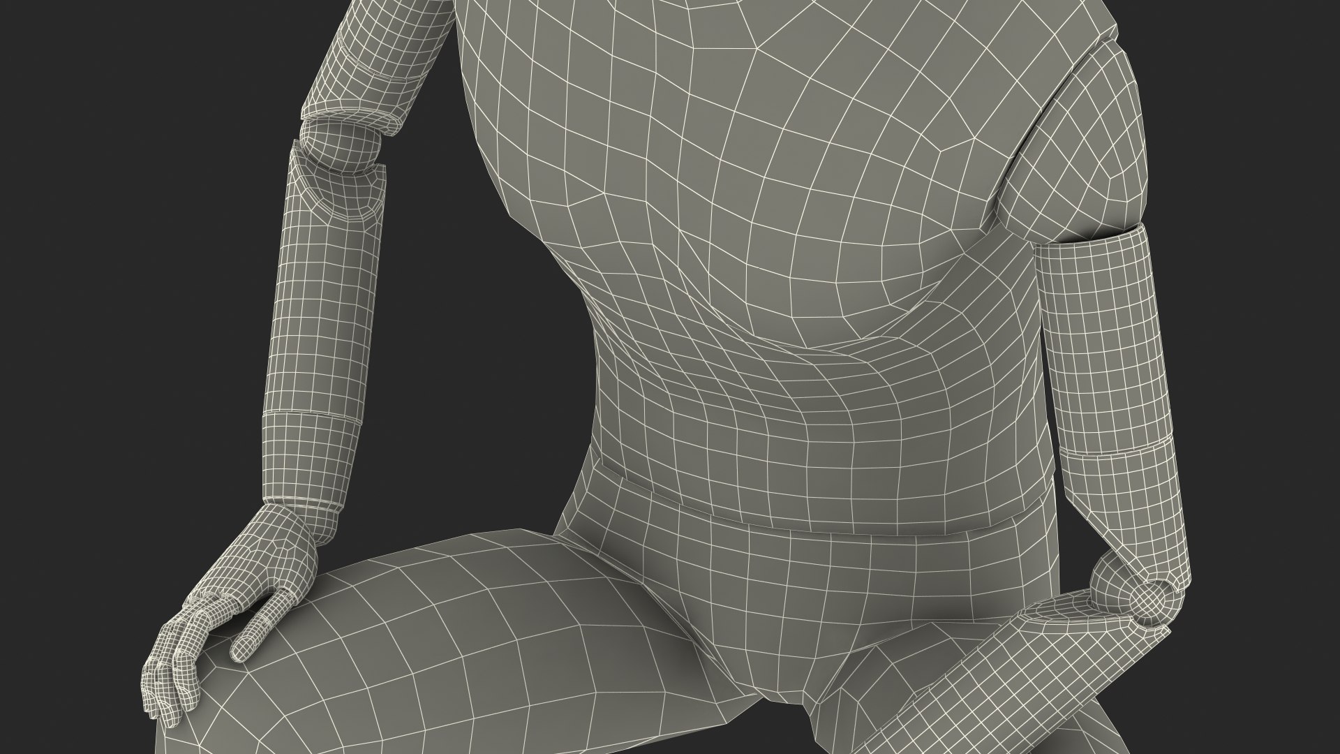 3D Flexible Manikin Sitting Pose - TurboSquid 1845141
