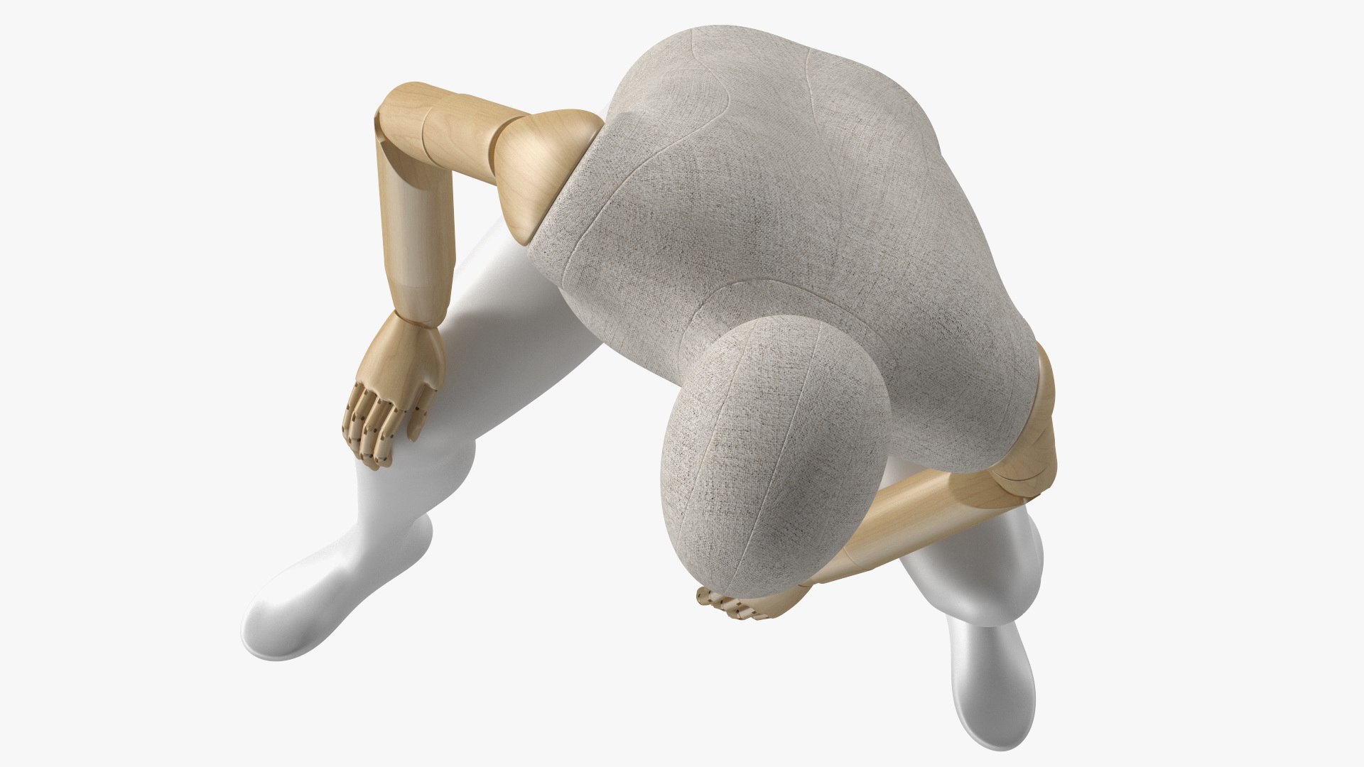 3D Flexible Manikin Sitting Pose - TurboSquid 1845141