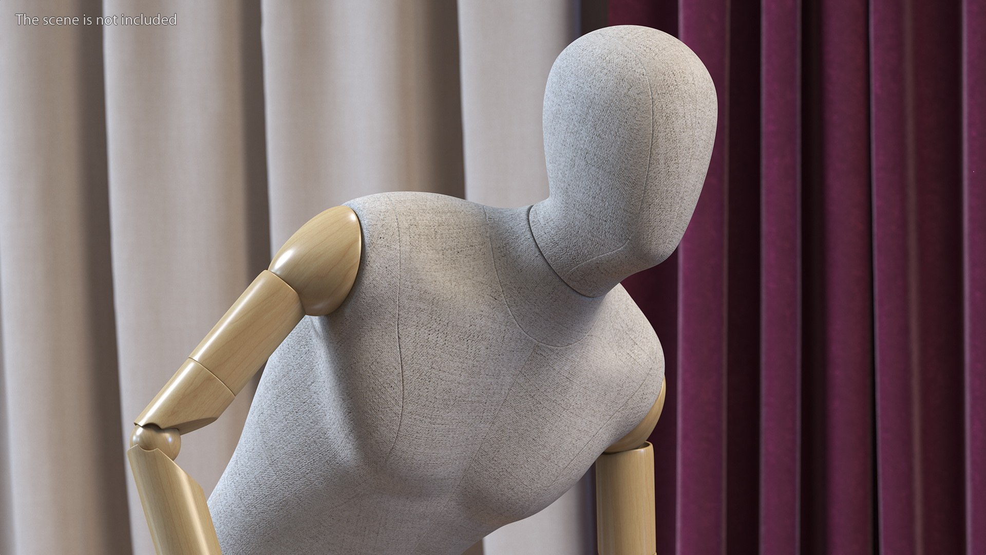 3D Flexible Manikin Sitting Pose - TurboSquid 1845141
