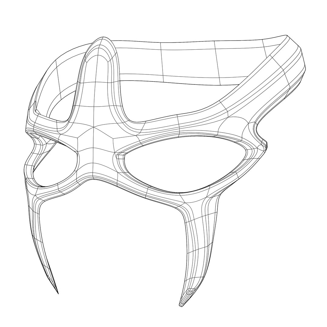 3D Model The Hero Fantasy Mask - TurboSquid 2011992