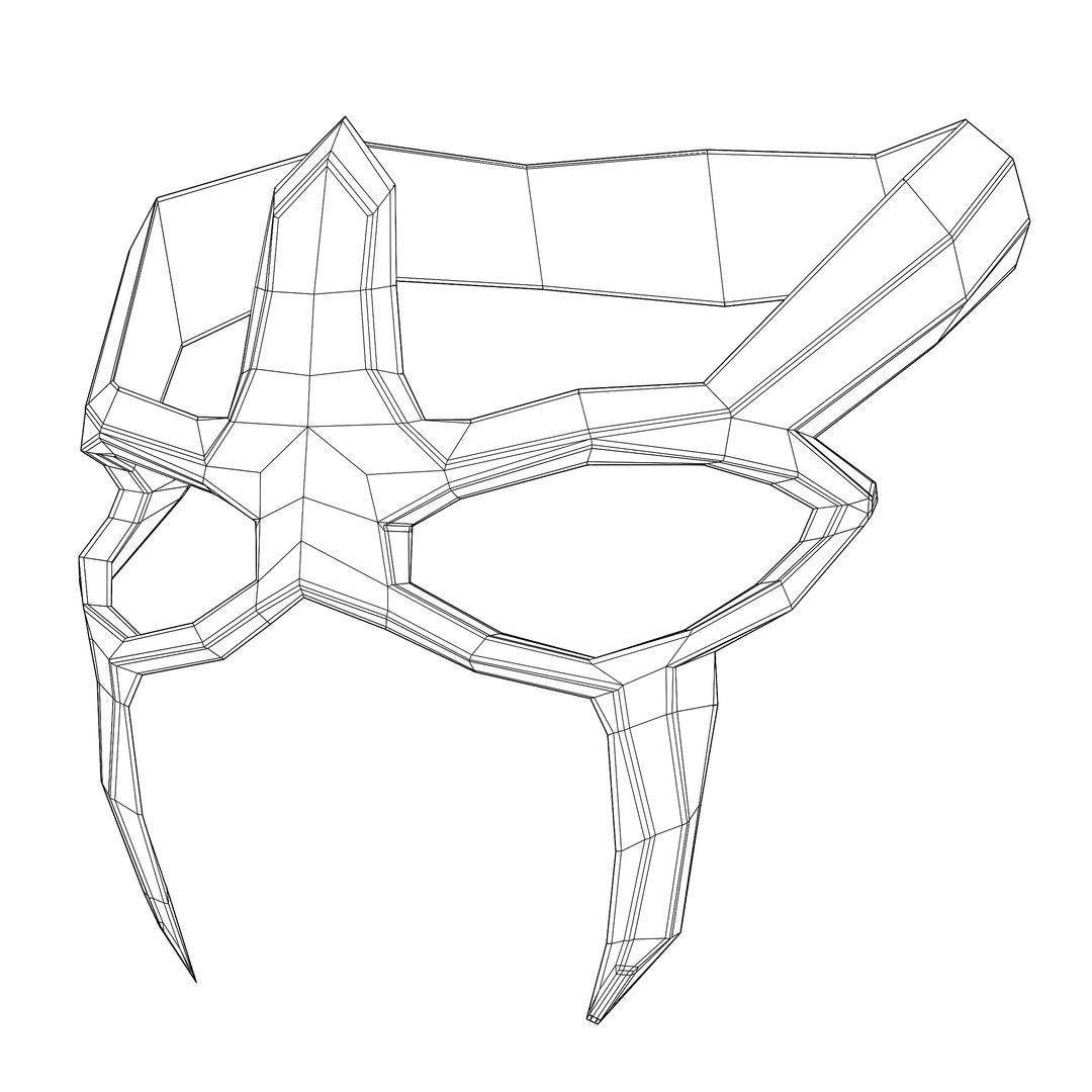 3D Model The Hero Fantasy Mask - TurboSquid 2011992