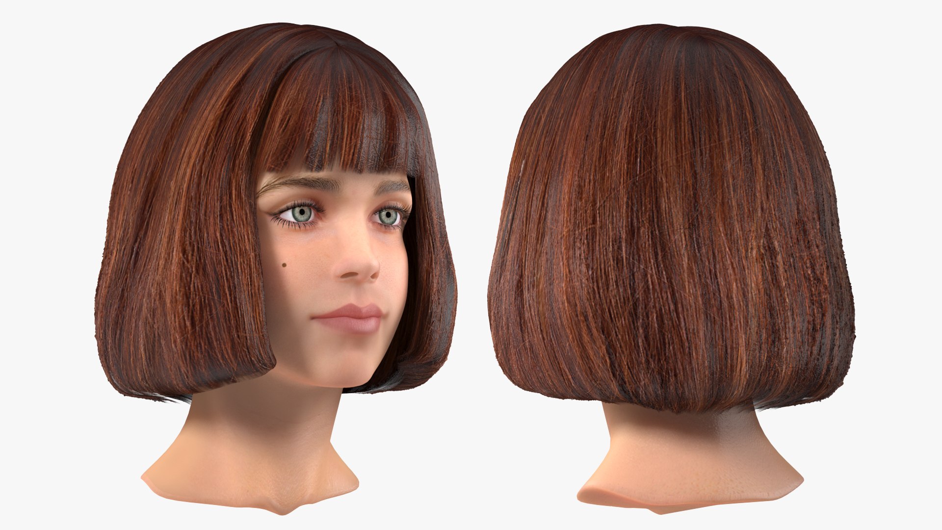 3D Kid Girl Heads Collection Model - TurboSquid 2001197