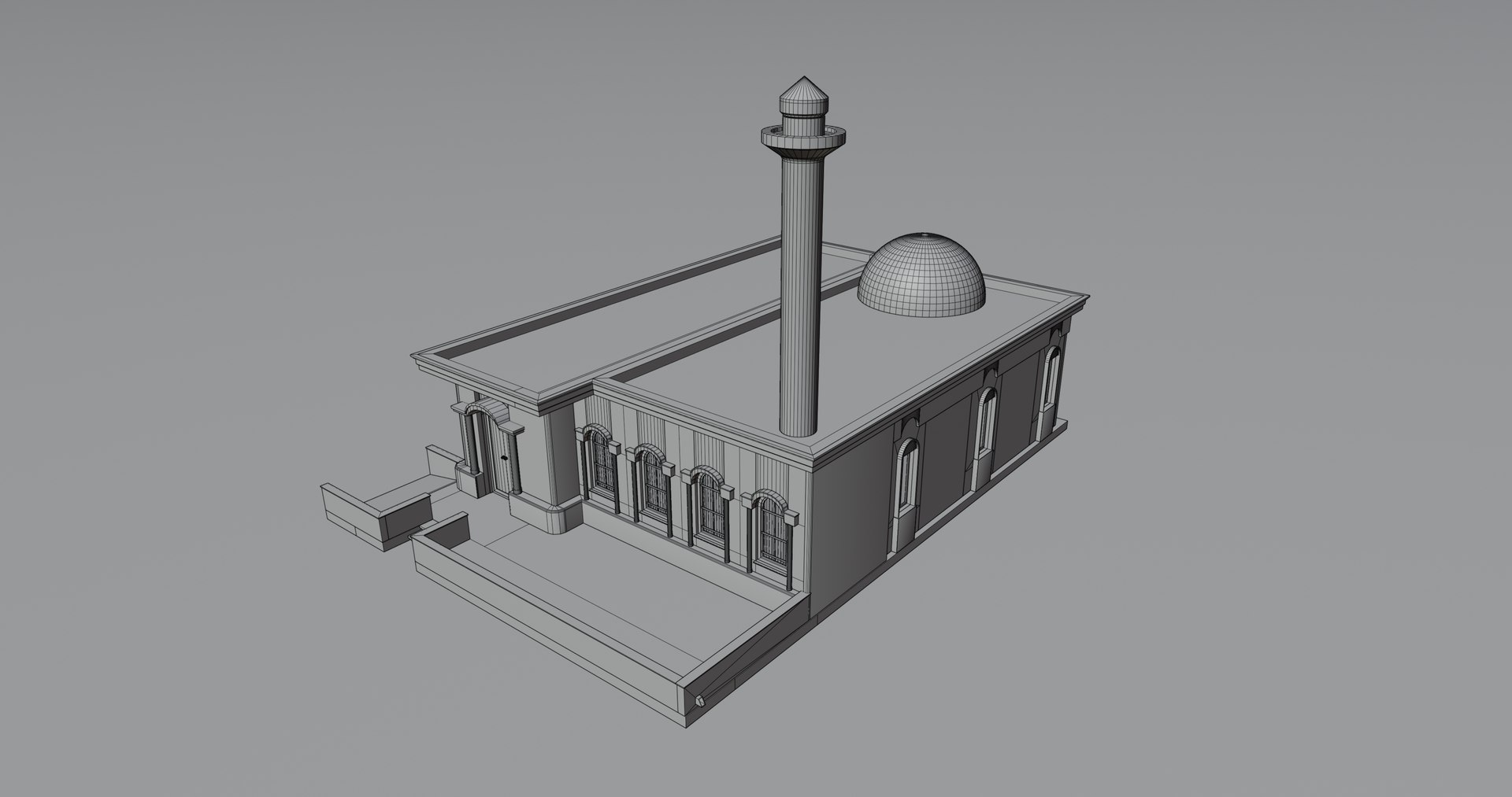 Old Mosque 3D - TurboSquid 1906075