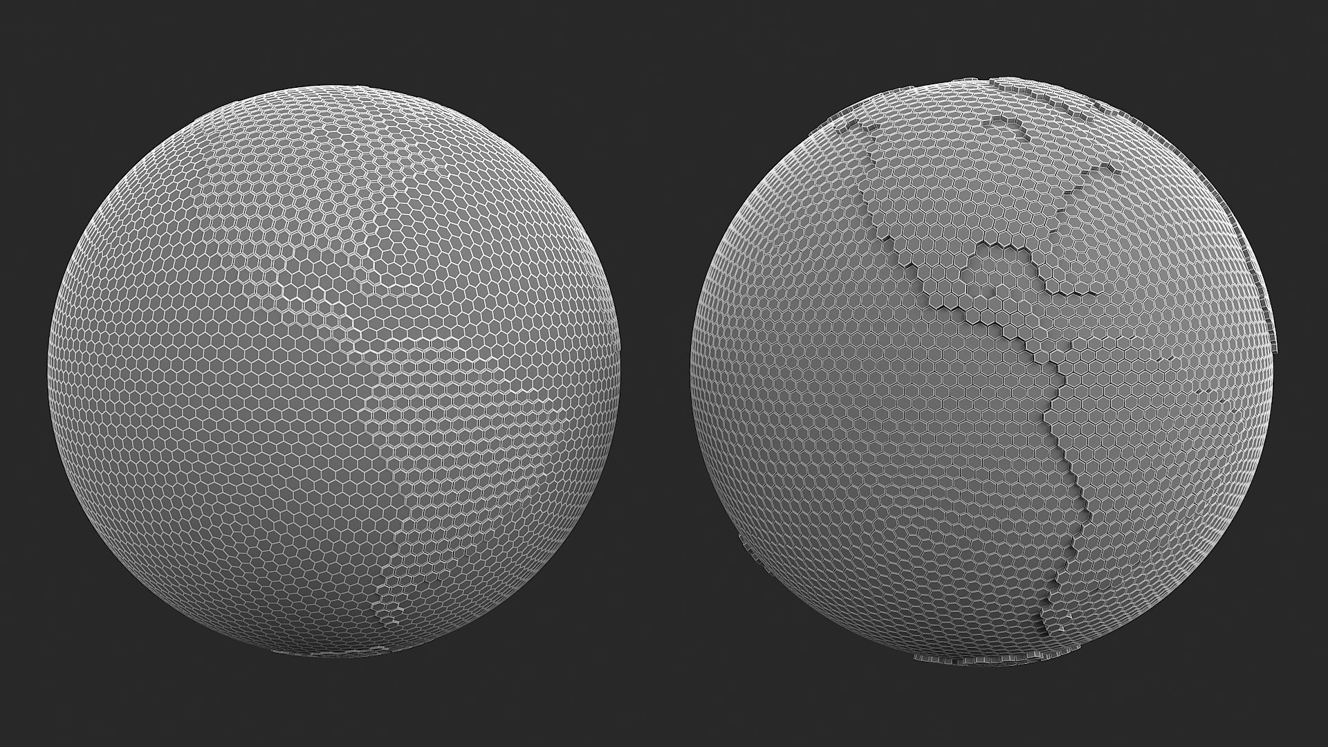 Earth hexagons model - TurboSquid 1257508