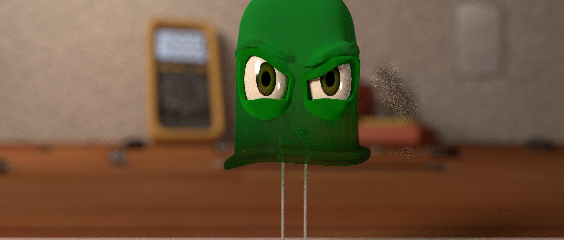 3d character animation led lights model