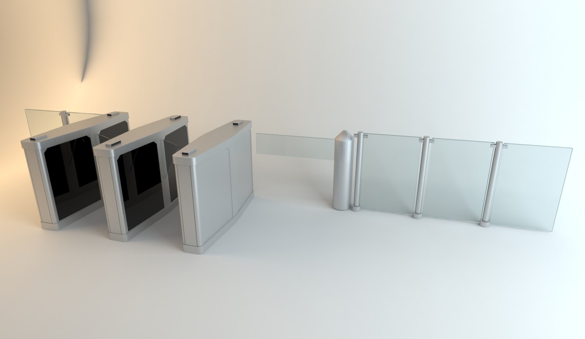 Security Gates 3d Model