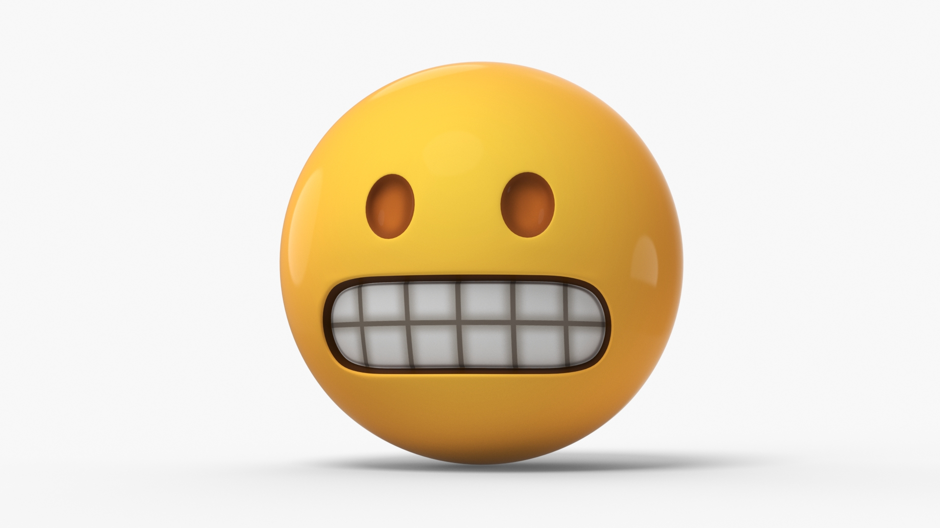 3D Emoji Grimacing Face - TurboSquid 2239285