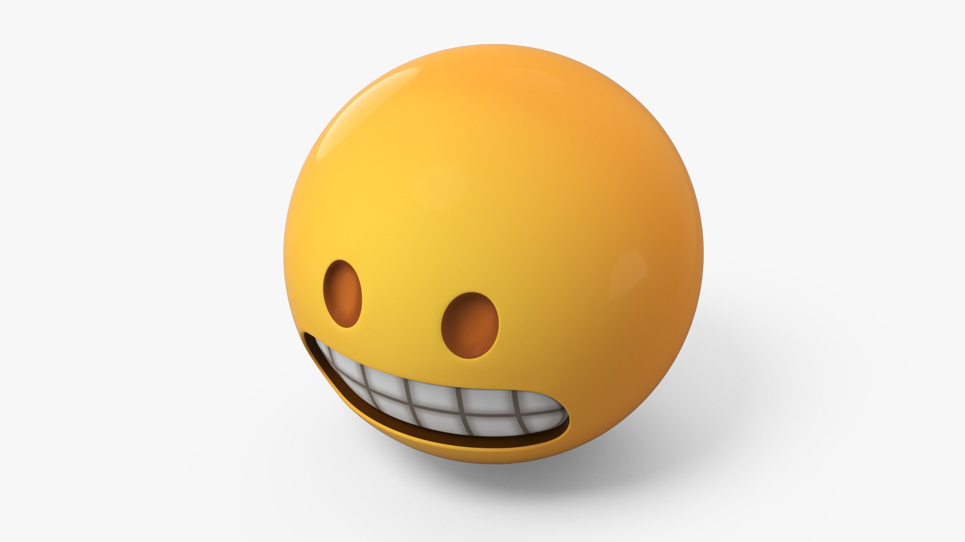 3D Emoji Grimacing Face - TurboSquid 2239285
