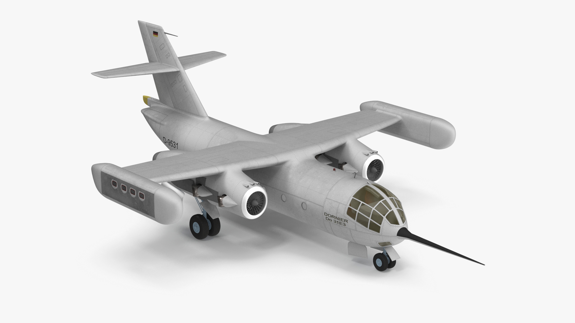 3D Hover Jet Dornier Do 31 - TurboSquid 2182954