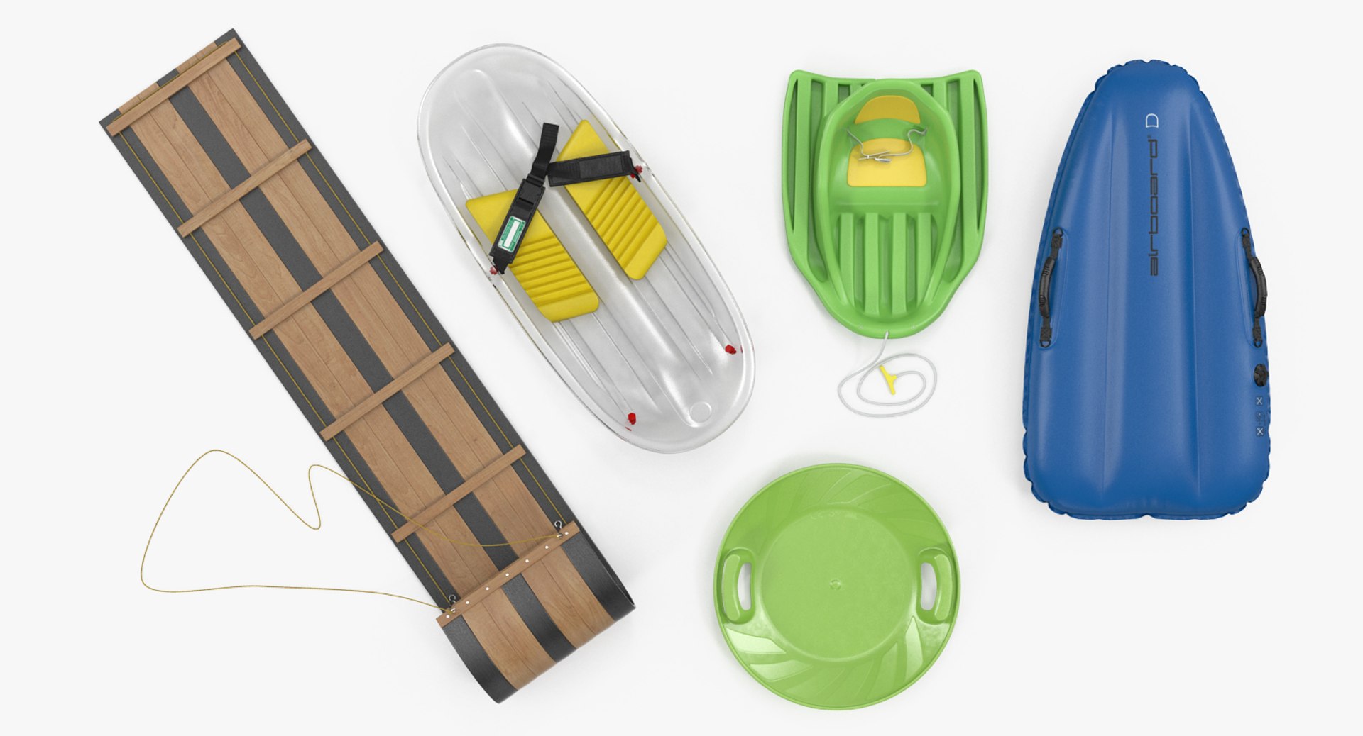 3D snow sleds - TurboSquid 1182185