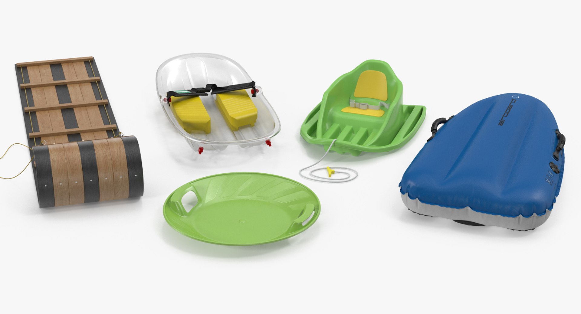 3D snow sleds - TurboSquid 1182185