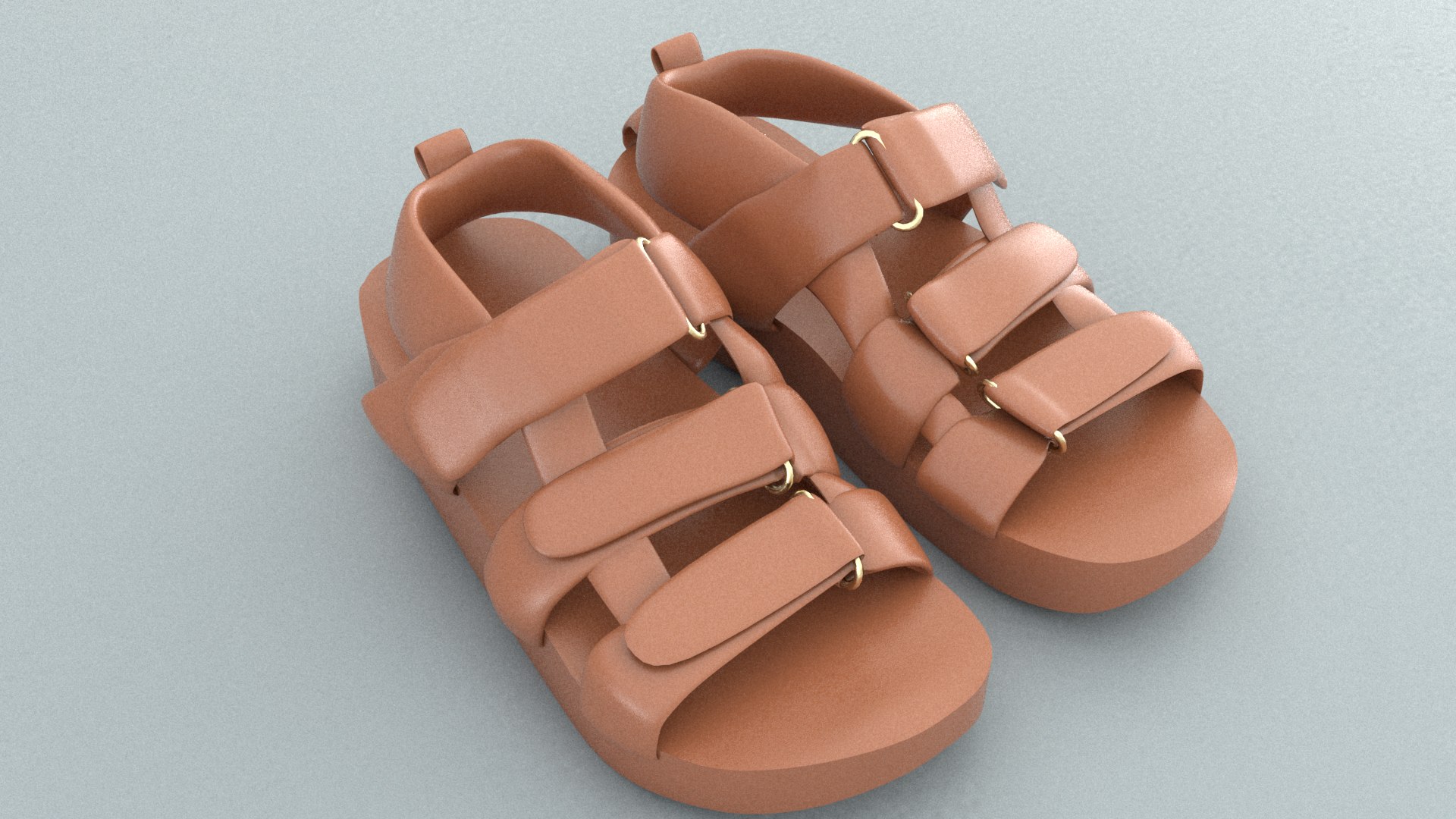 3D Laos Sandals Model - TurboSquid 2100035