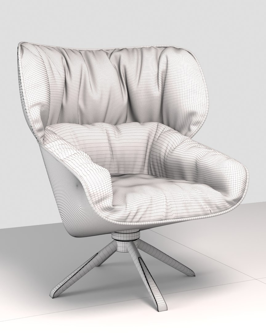 B italia tabano chair 3D - TurboSquid 1201681