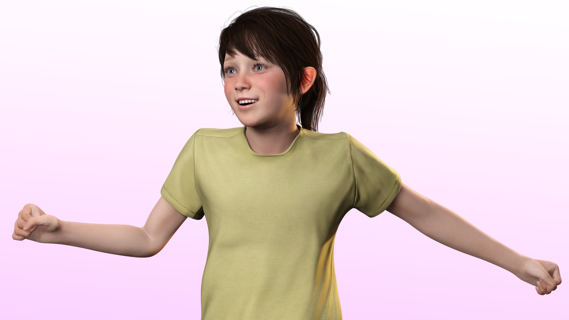 Isabella-Realistic Teenager Girl Kids Low-poly 3D Model - TurboSquid ...