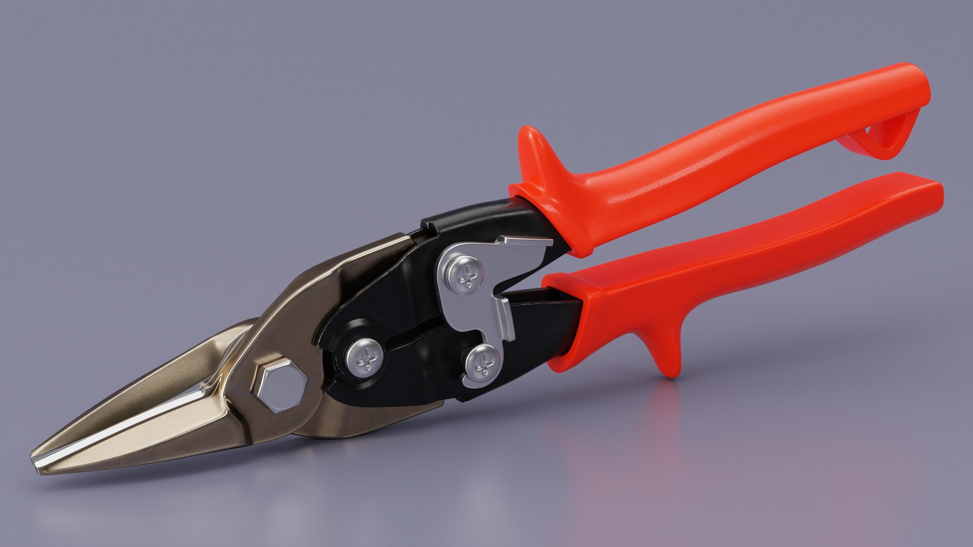Metal Scissors Red 3D Model - TurboSquid 2236585