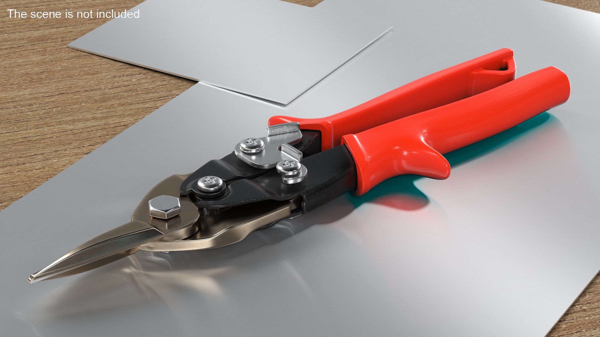 Metal Scissors Red 3D Model - TurboSquid 2236585
