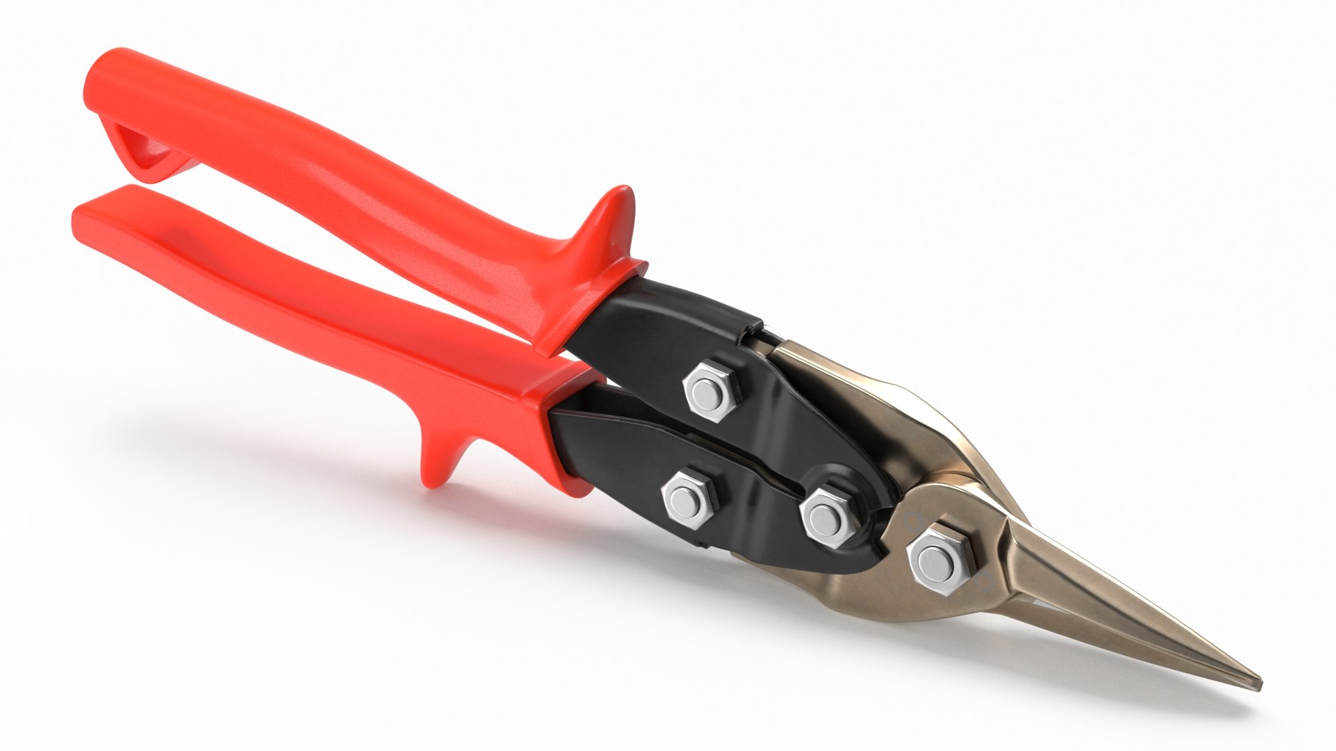 Metal Scissors Red 3D Model - TurboSquid 2236585
