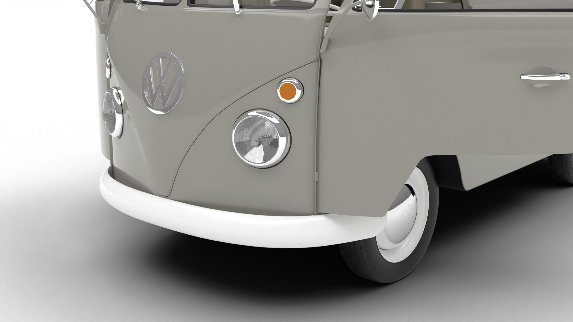 Volkswagen T1 Panel Van 1950 HQ 3d Model 3D Model - TurboSquid 2390135