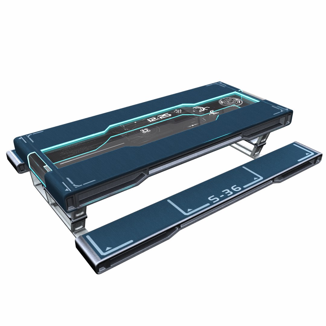 3D Futuristic Table - TurboSquid 1191206