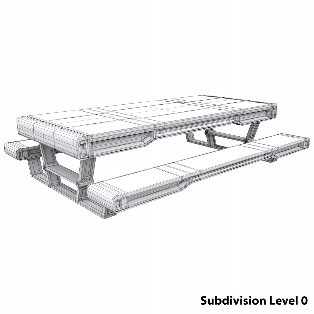 3D Futuristic Table - TurboSquid 1191206