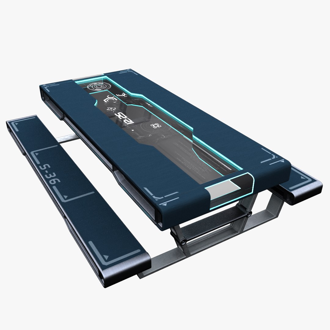3D futuristic table - TurboSquid 1191206