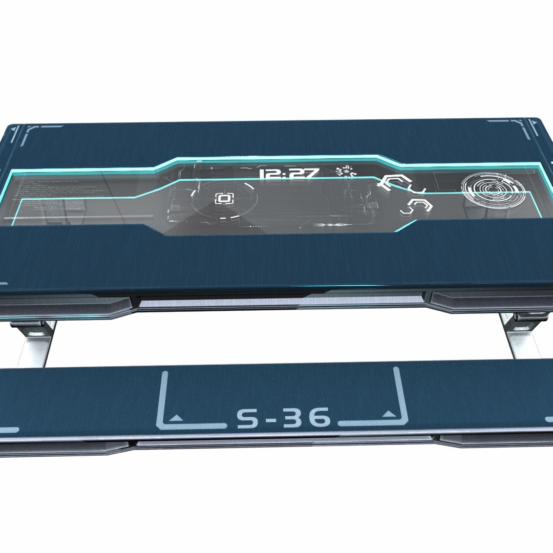 3D Futuristic Table - TurboSquid 1191206