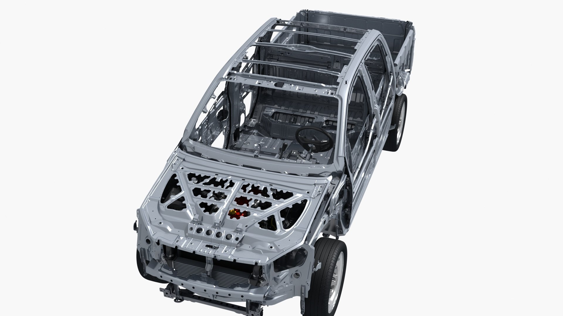 Pickup Truck Frame Chassis 3D Model - TurboSquid 2066732