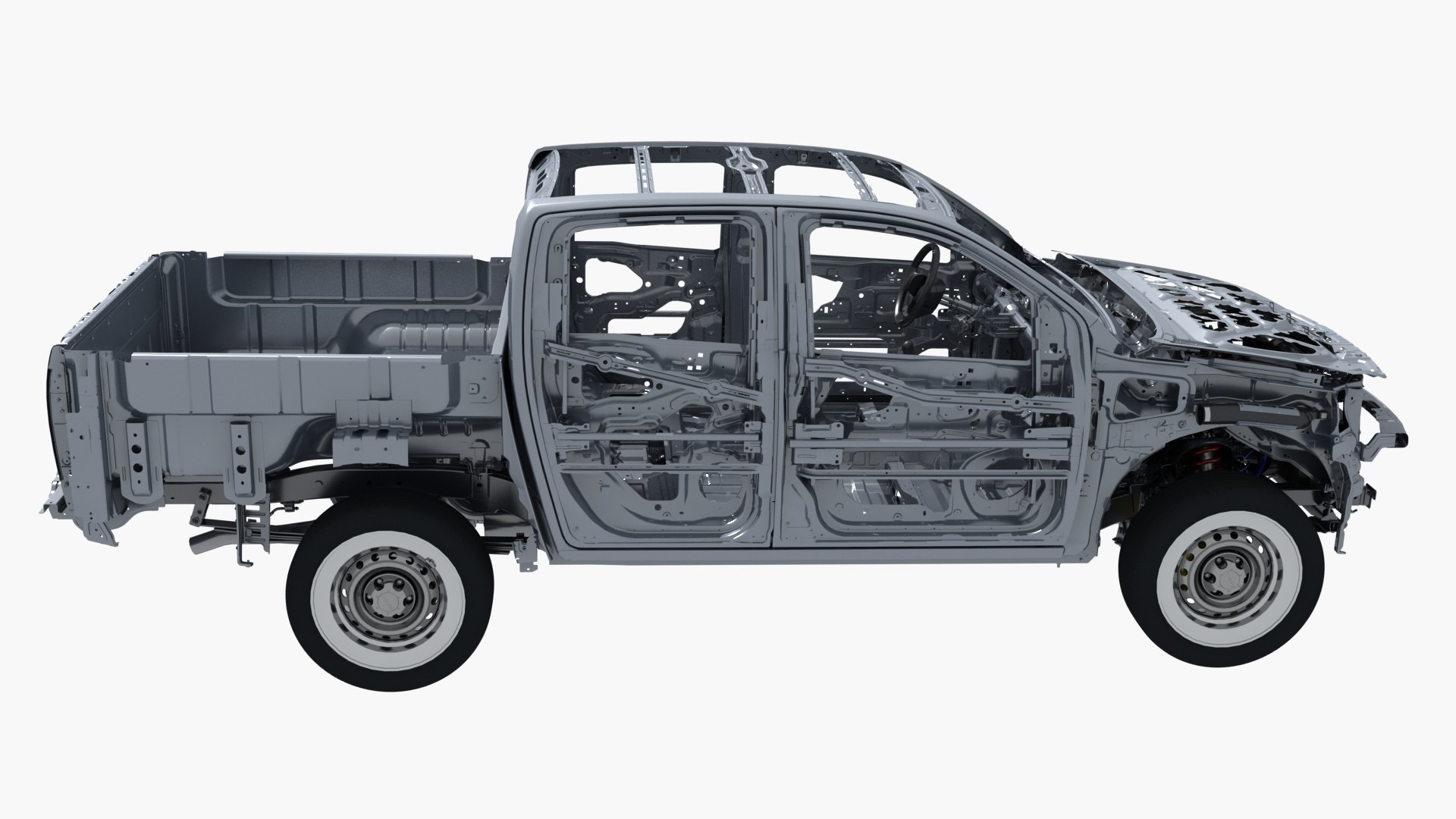 Pickup Truck Frame Chassis 3D Model - TurboSquid 2066732