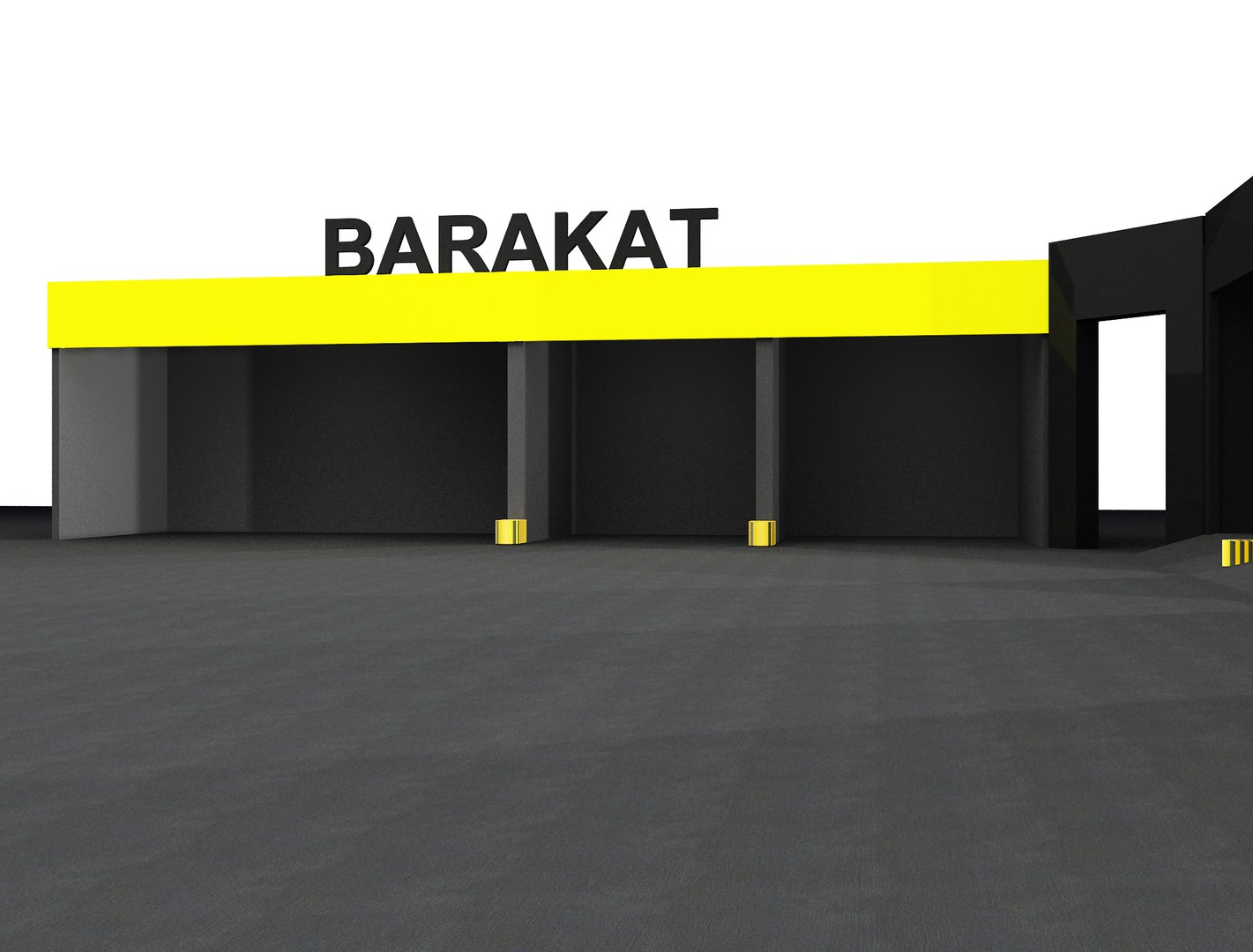 Car Service Entrance Logo Sign A608 3D Model - TurboSquid 1913537