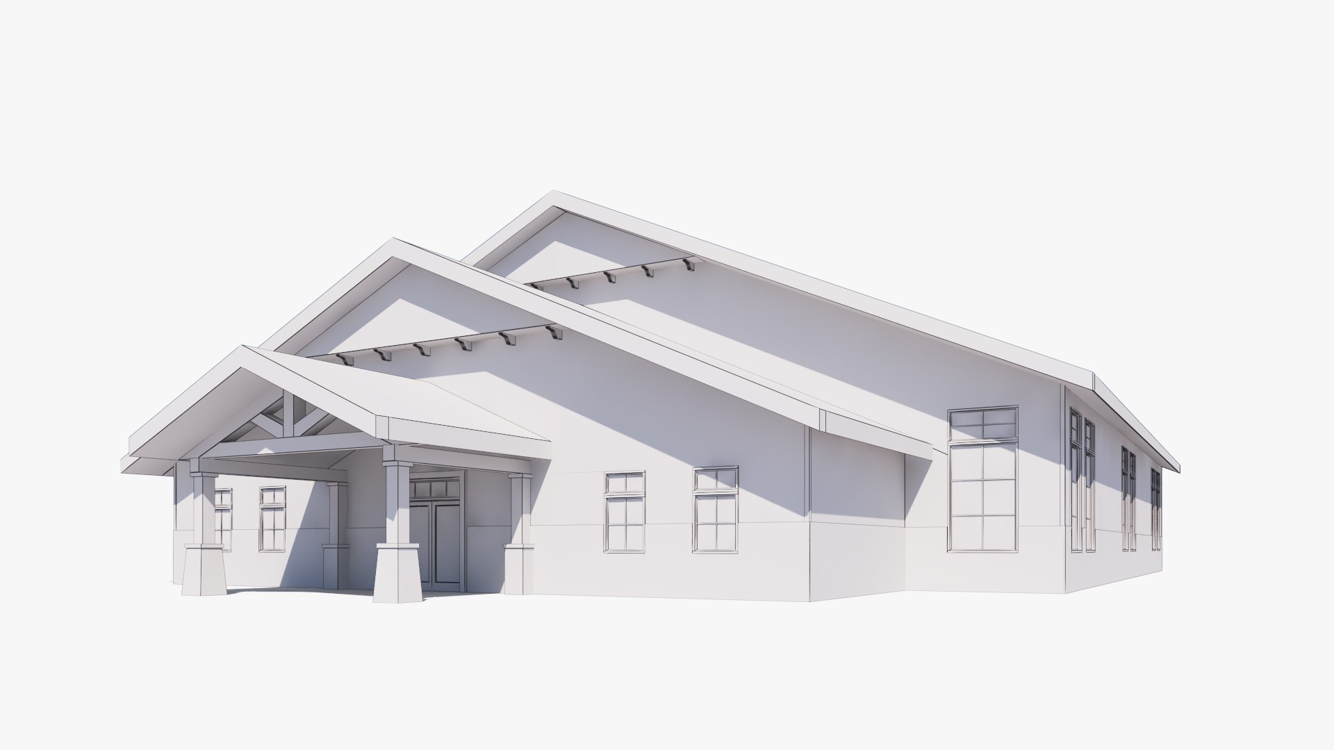 3D Model Community Center - TurboSquid 1816905