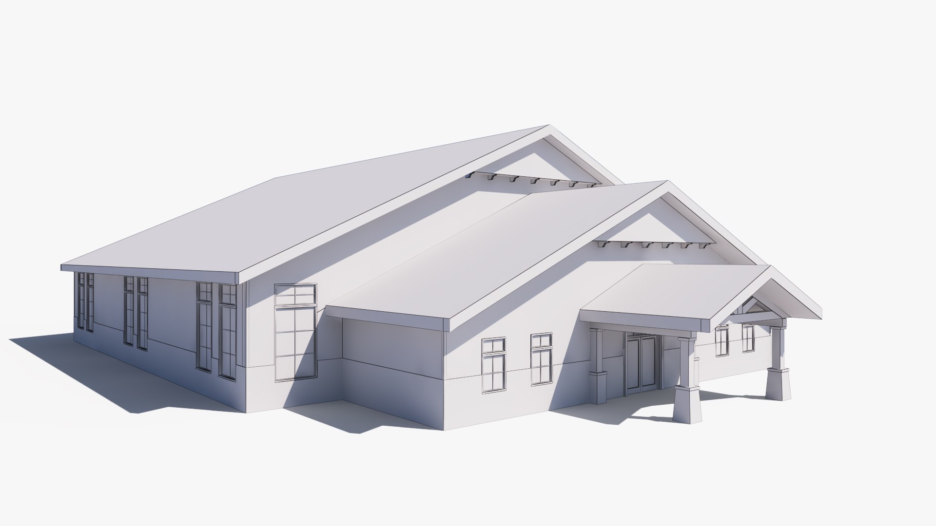 3D Model Community Center - TurboSquid 1816905