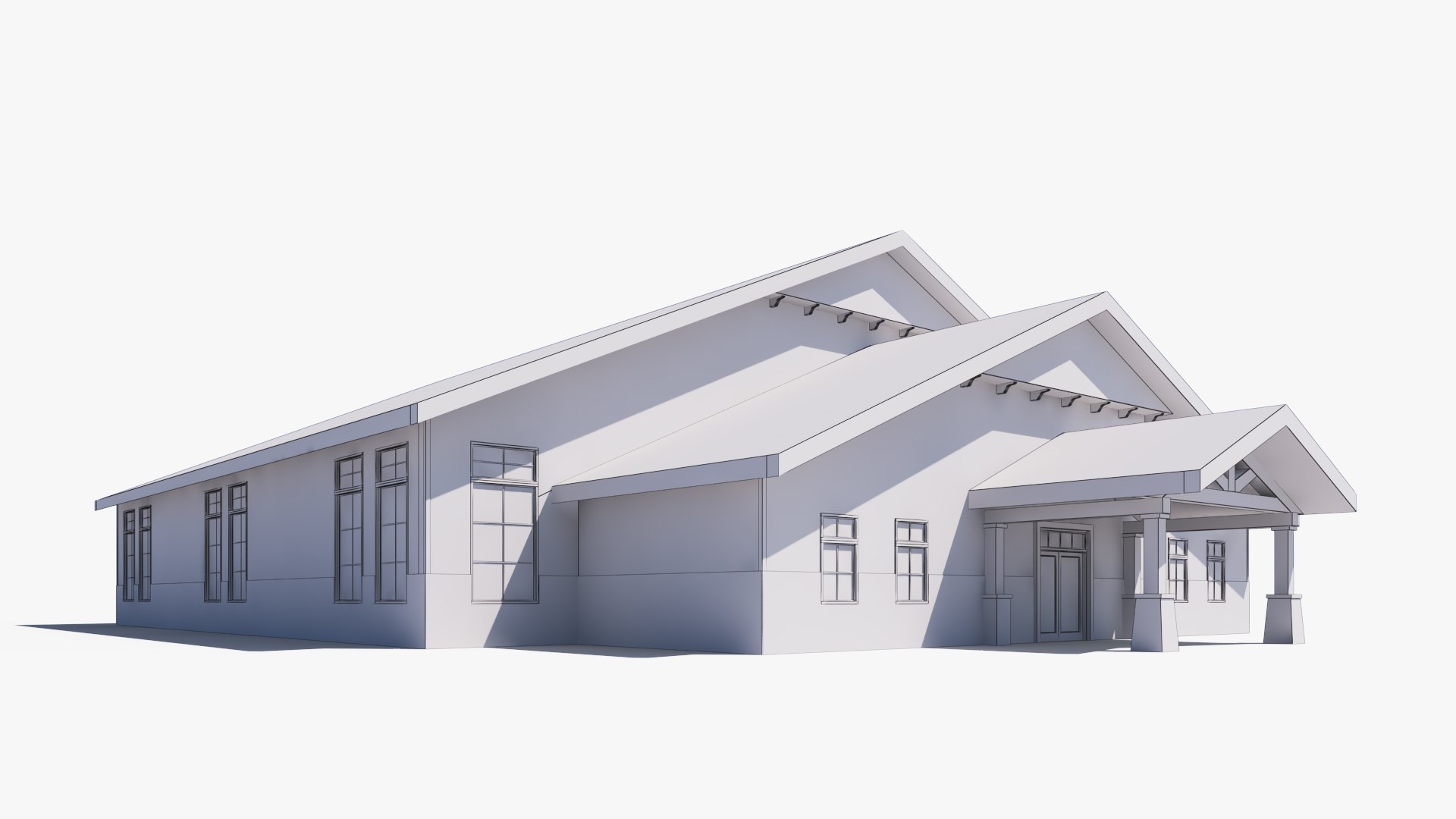 3D Model Community Center - TurboSquid 1816905