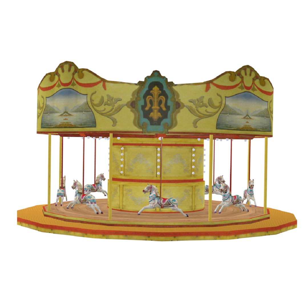 Carousel 3D model - TurboSquid 1676842