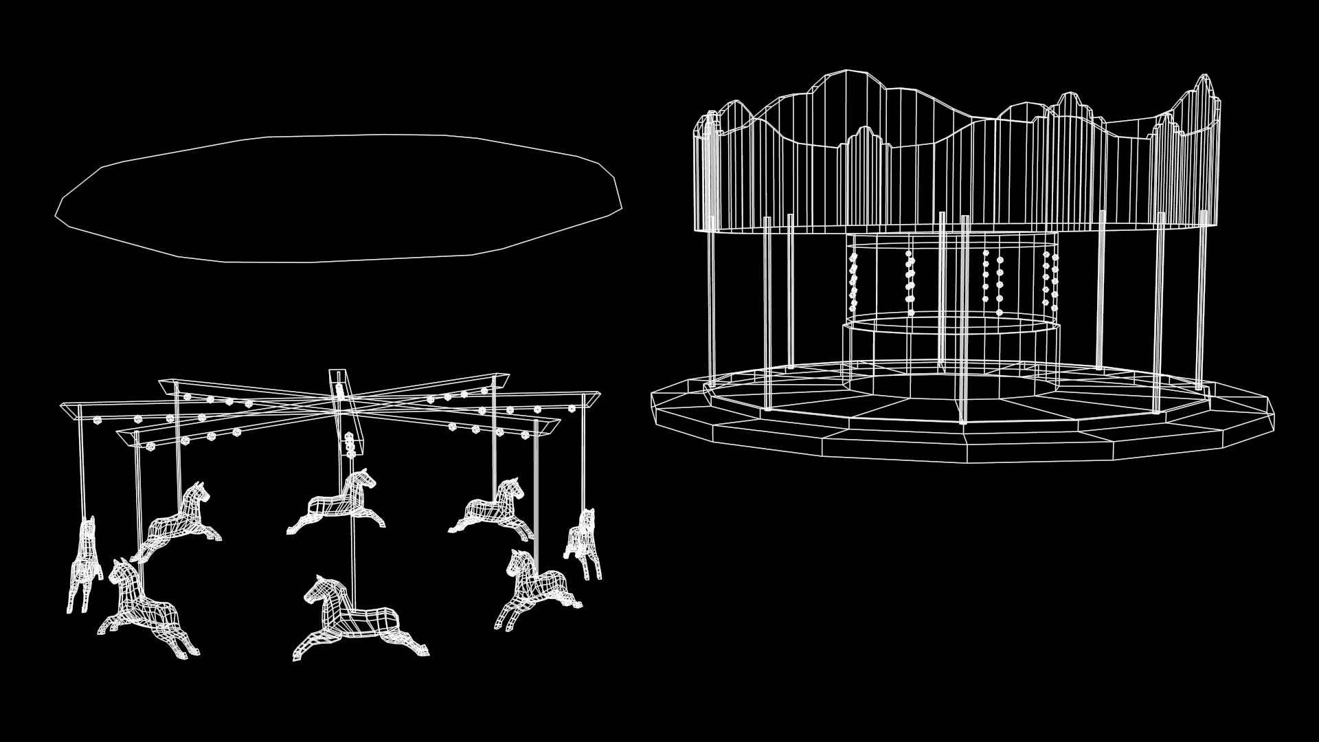 Carousel 3D model - TurboSquid 1676842