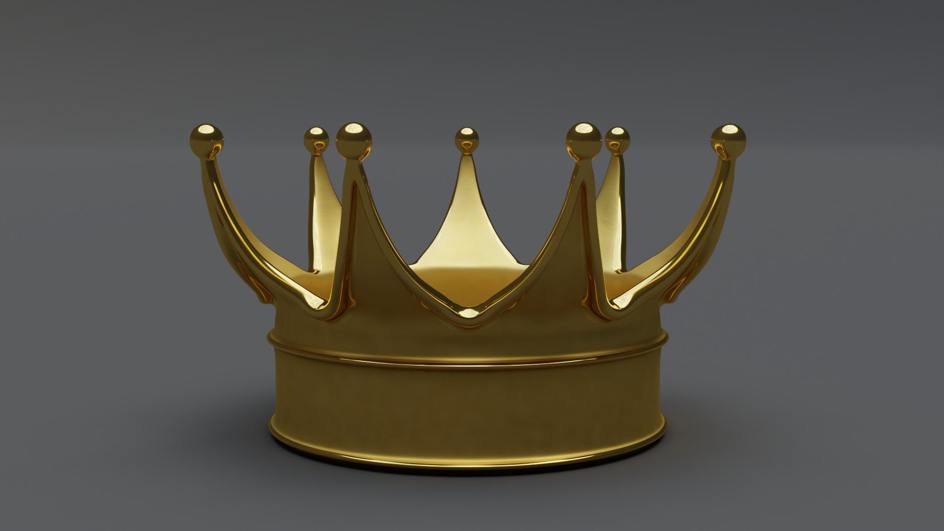 3D Gold Crown Model - TurboSquid 1976549