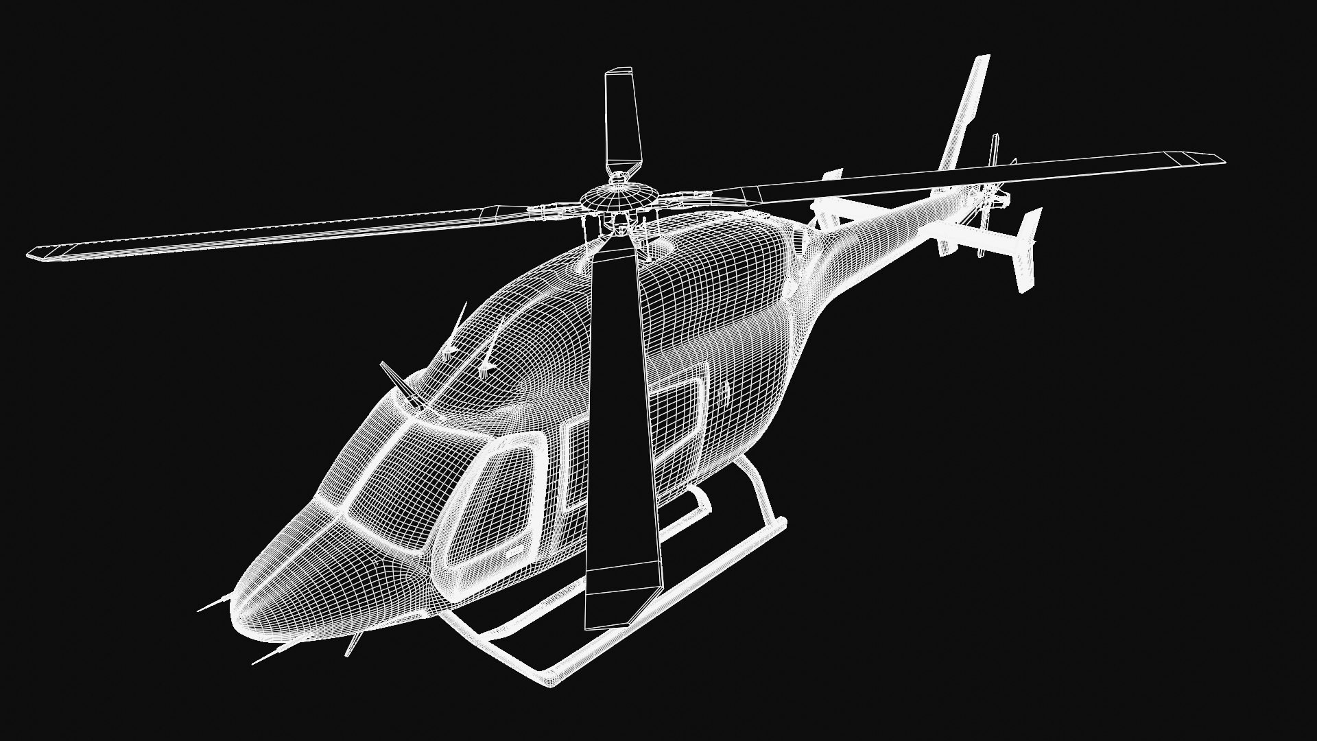 3d Bell 429 Helicopter