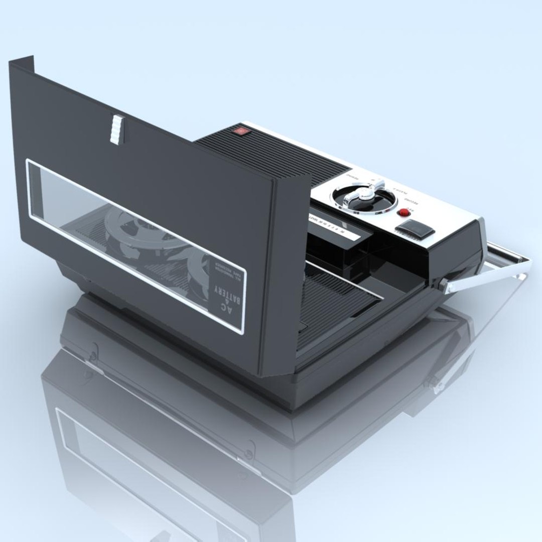 Retro Tape Recorder Player 3d Model