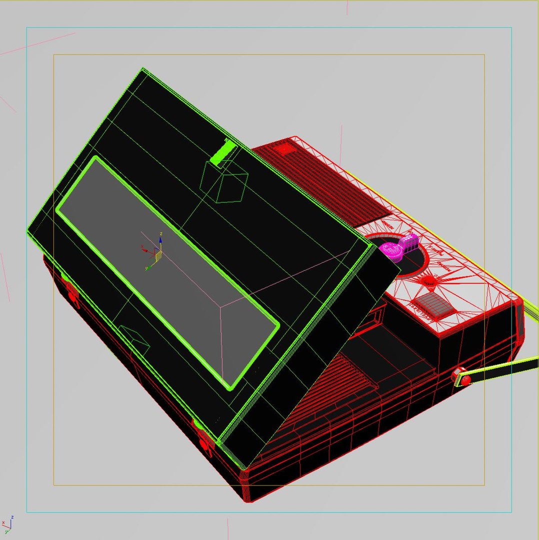 Retro Tape Recorder Player 3d Model