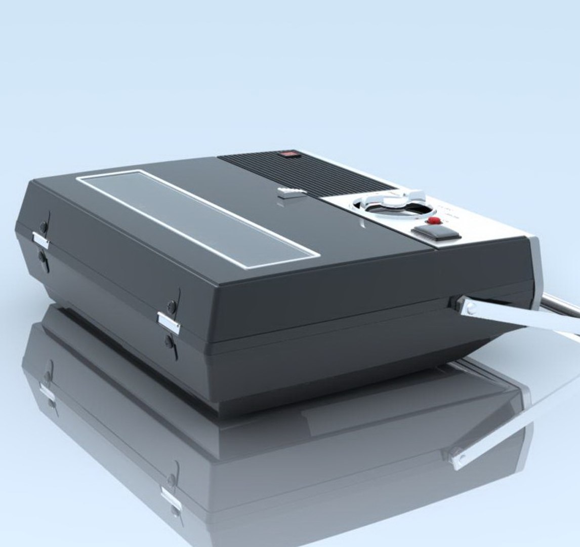 Retro Tape Recorder Player 3d Model
