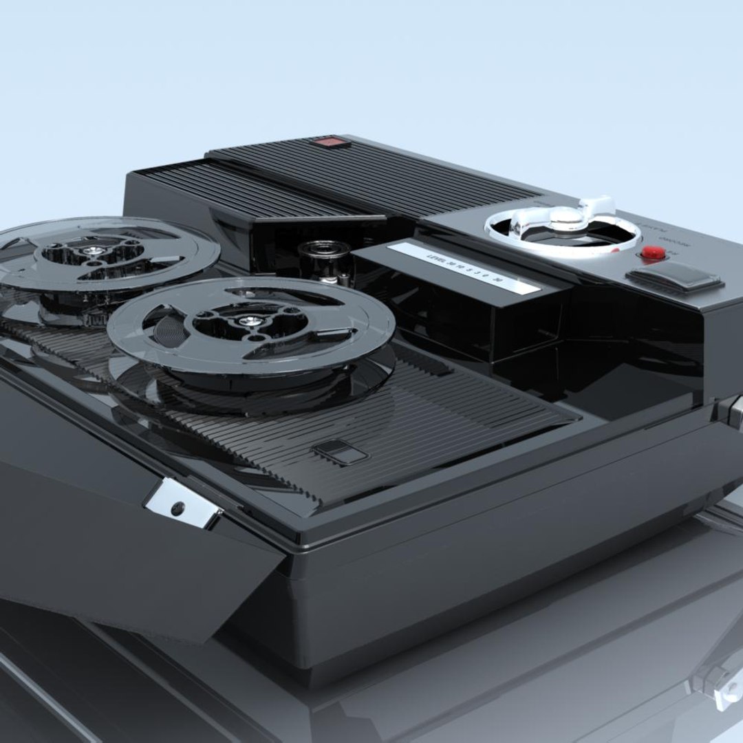 Retro Tape Recorder Player 3d Model