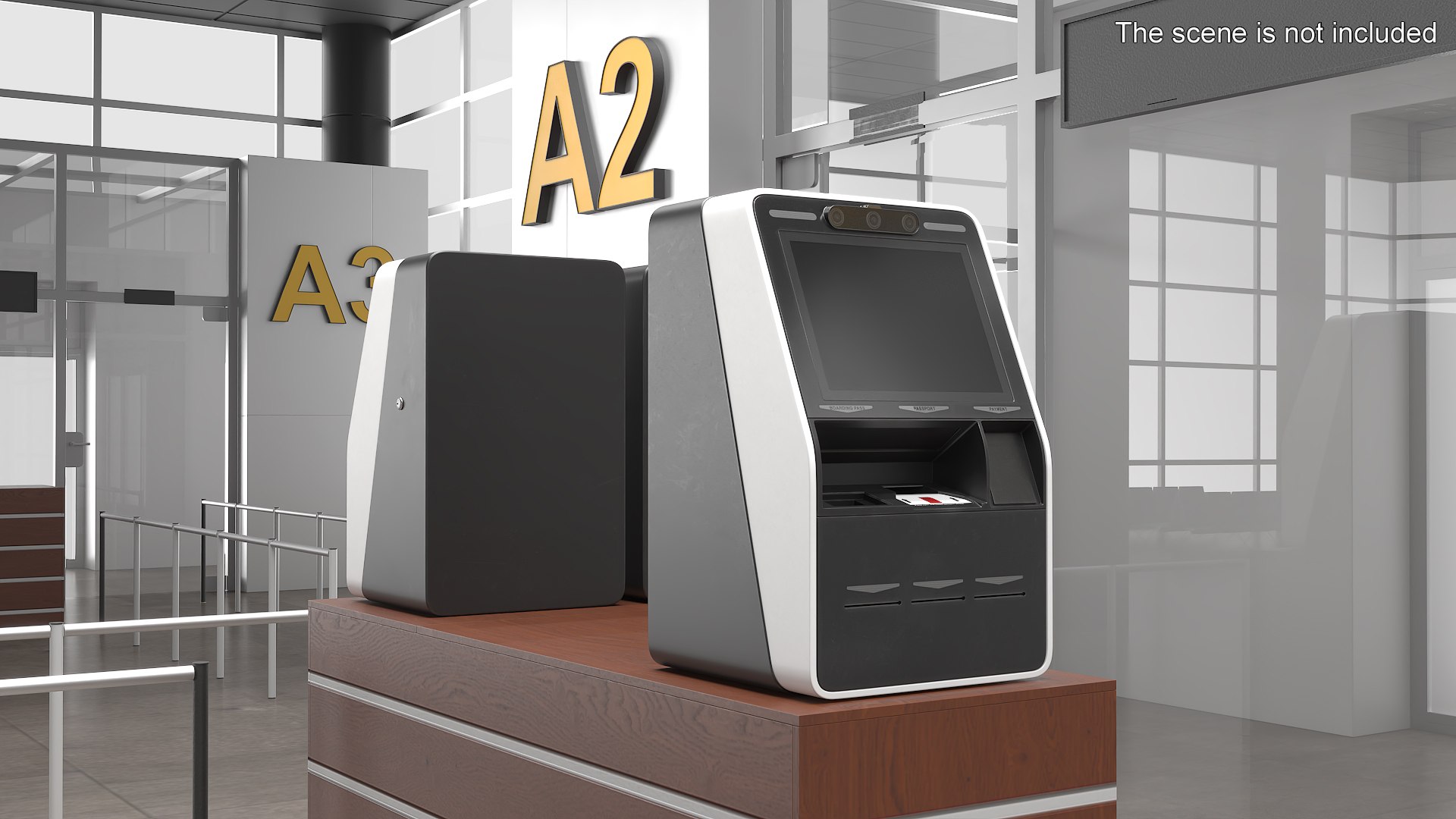 Airport Check In ID And Biometrics 3D - TurboSquid 2383042