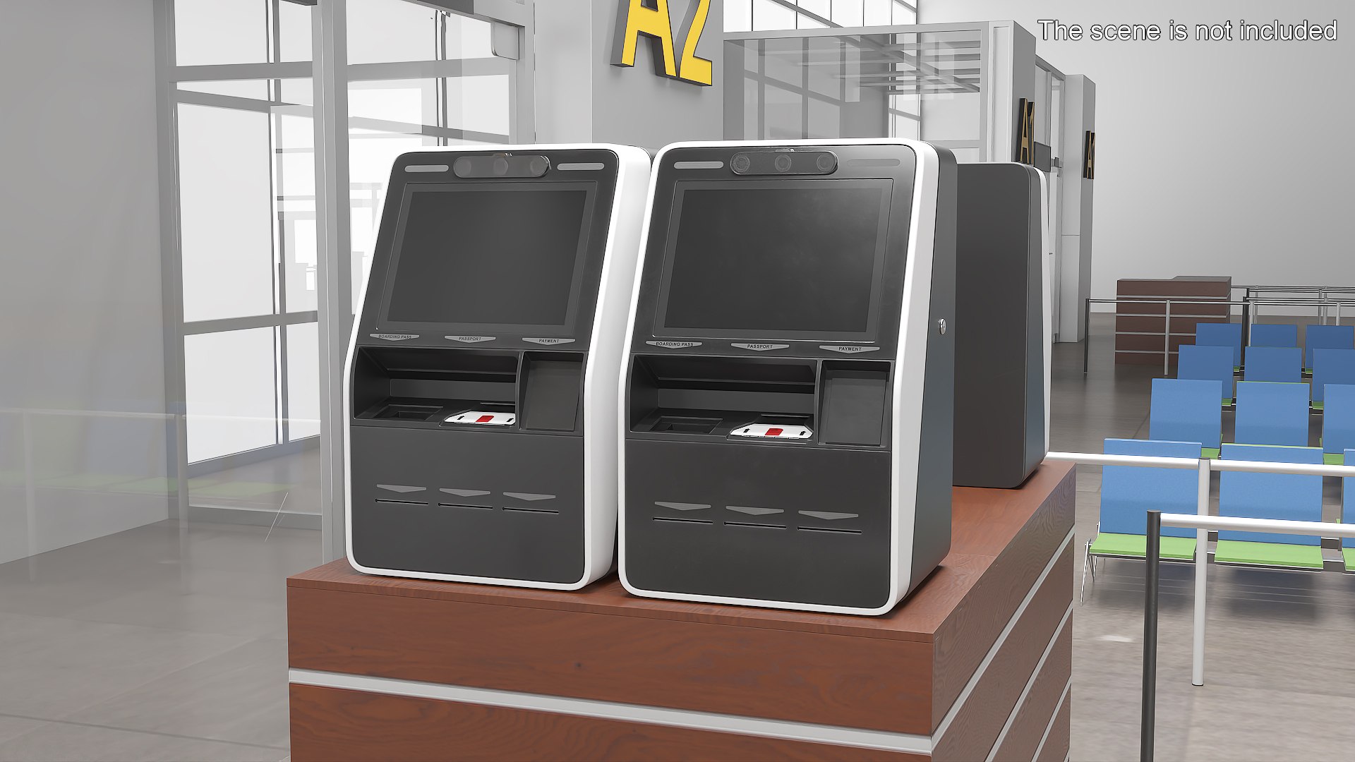 Airport Check In ID And Biometrics 3D - TurboSquid 2383042