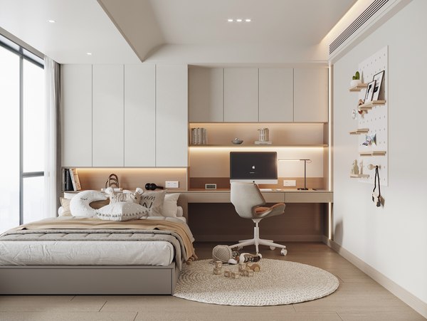 modelo 3d dormitorio moderno - TurboSquid 2235107