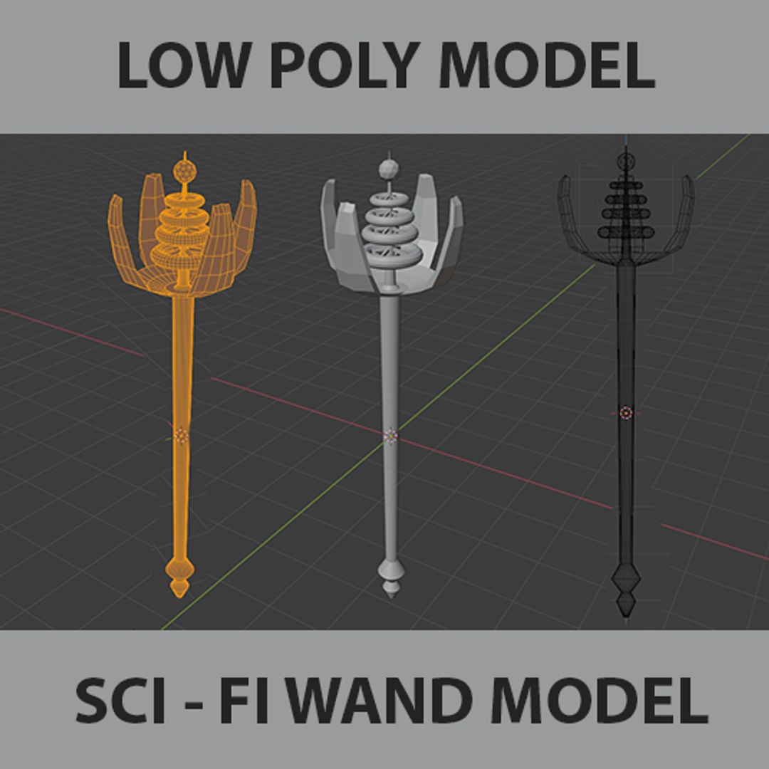 Free 3D Wand Sci Fi - TurboSquid 1678756