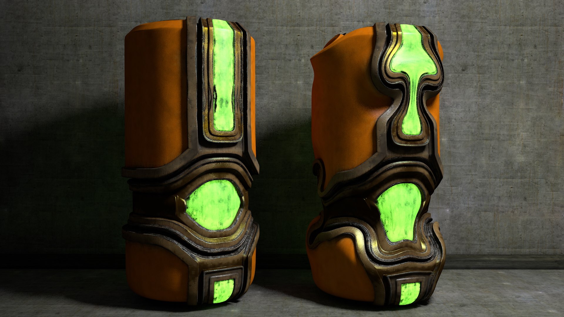3d Urn Container Unit