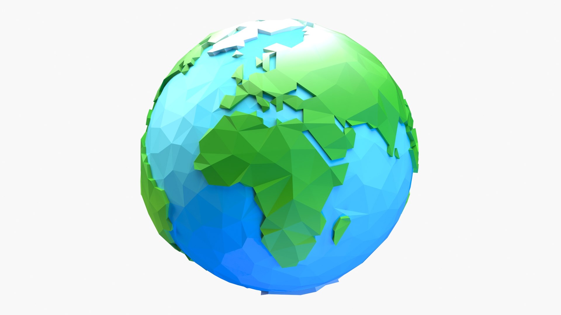 3d Cartoon Earth Model