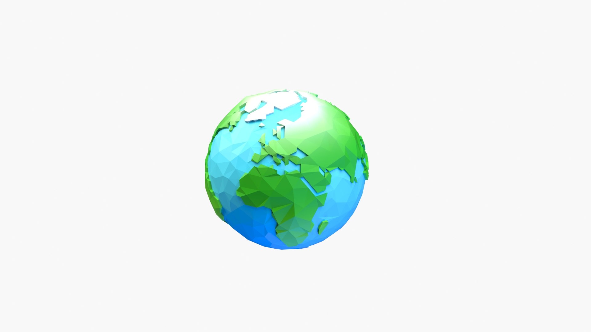 3d Cartoon Earth Model