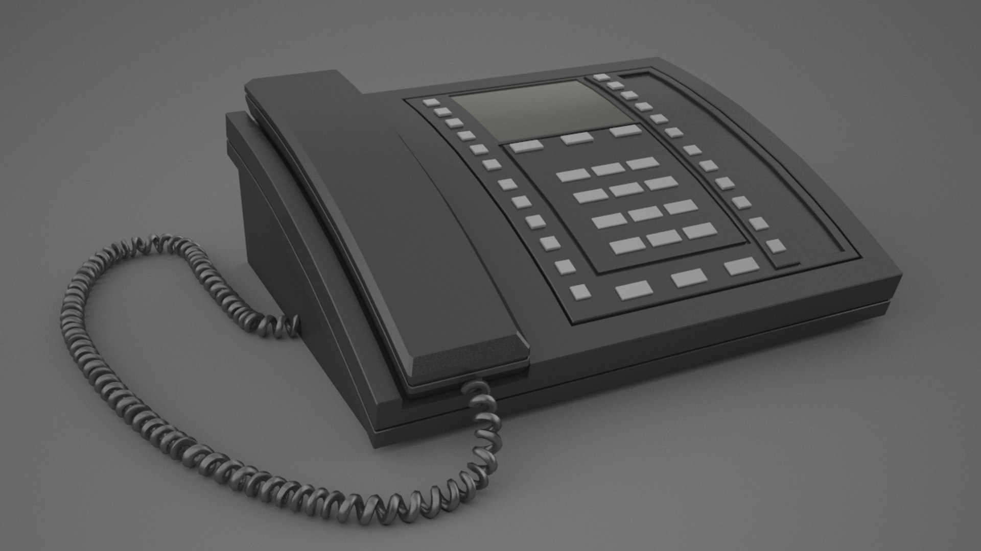 3d Multi-line Phone Model