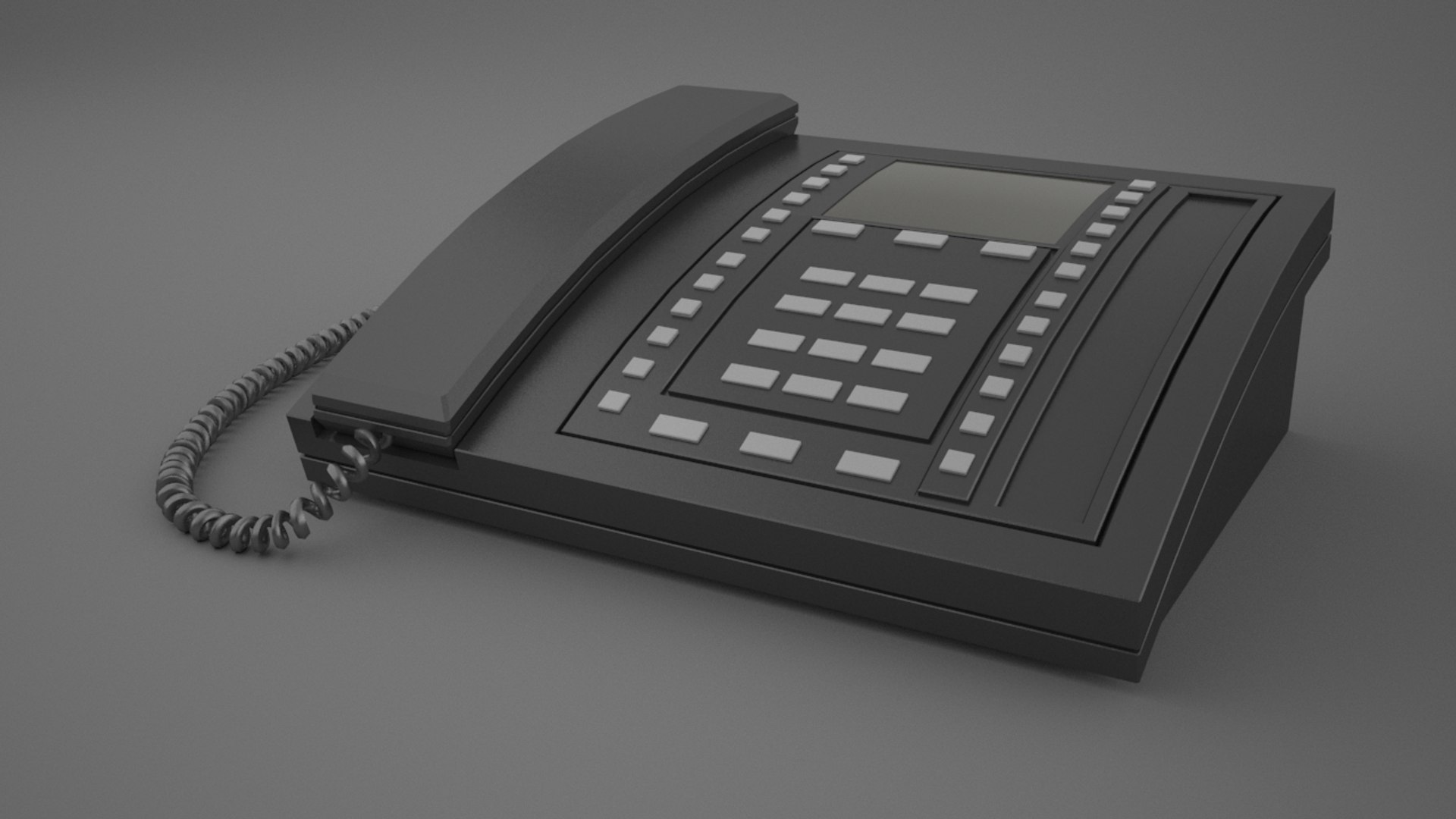 3d Multi-line Phone Model